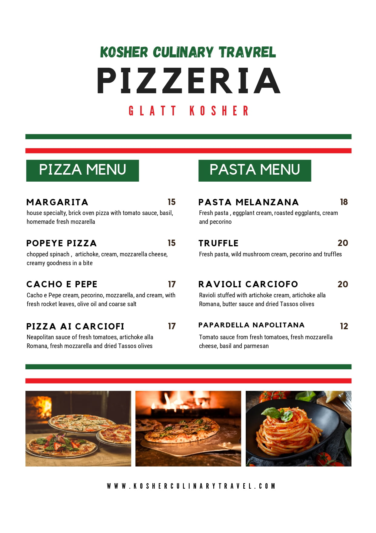 Kosher Tuscany Pizza & Pasta Bistro – Kosher Culinary Travel